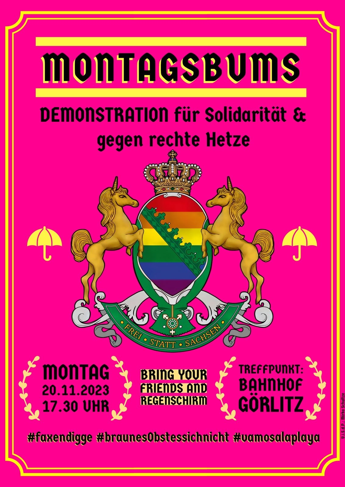 Gegen Faschismus und schlechte Laune am Montag